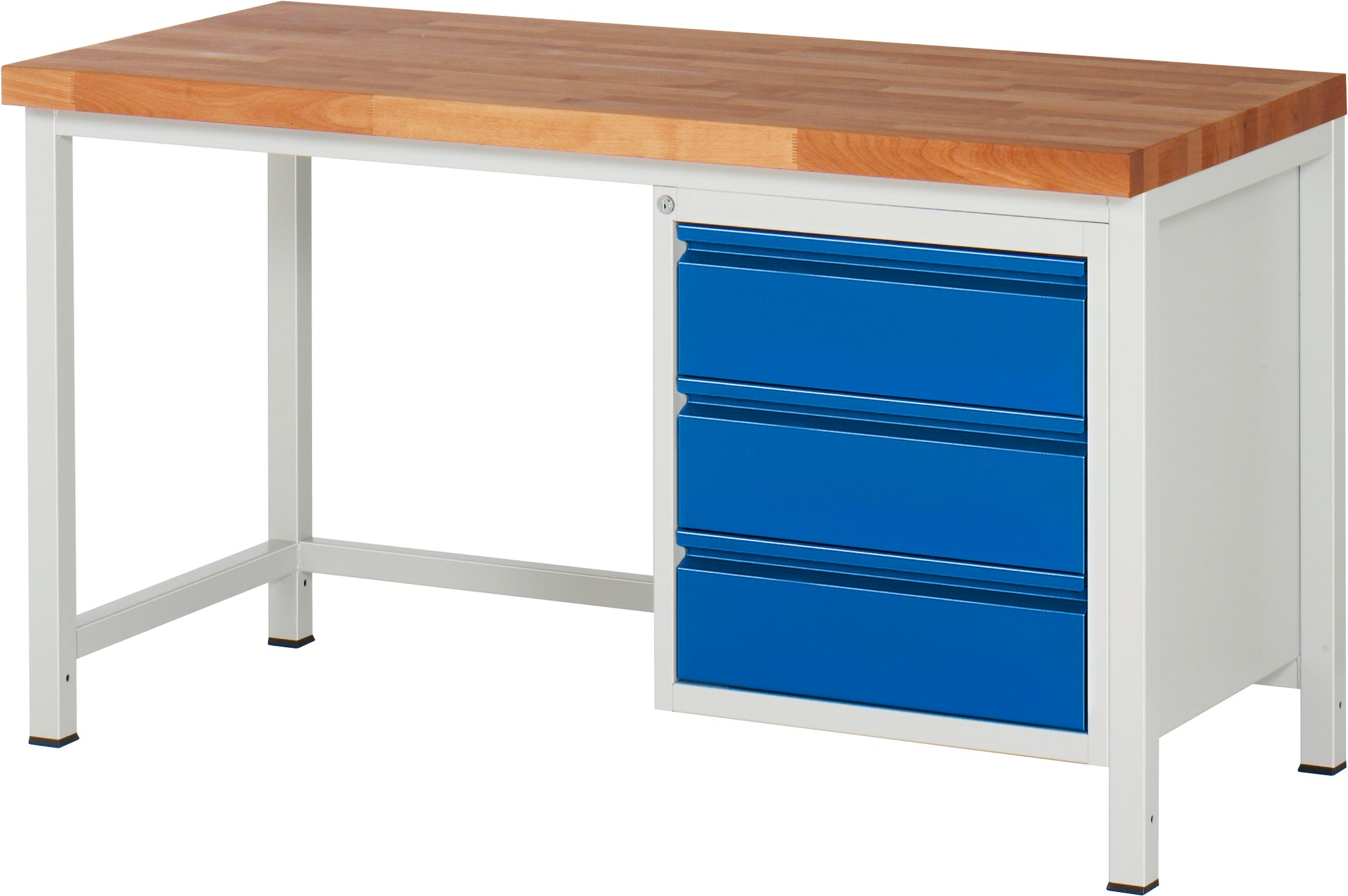 Industrial Workbenches with Drawers and Cabinets