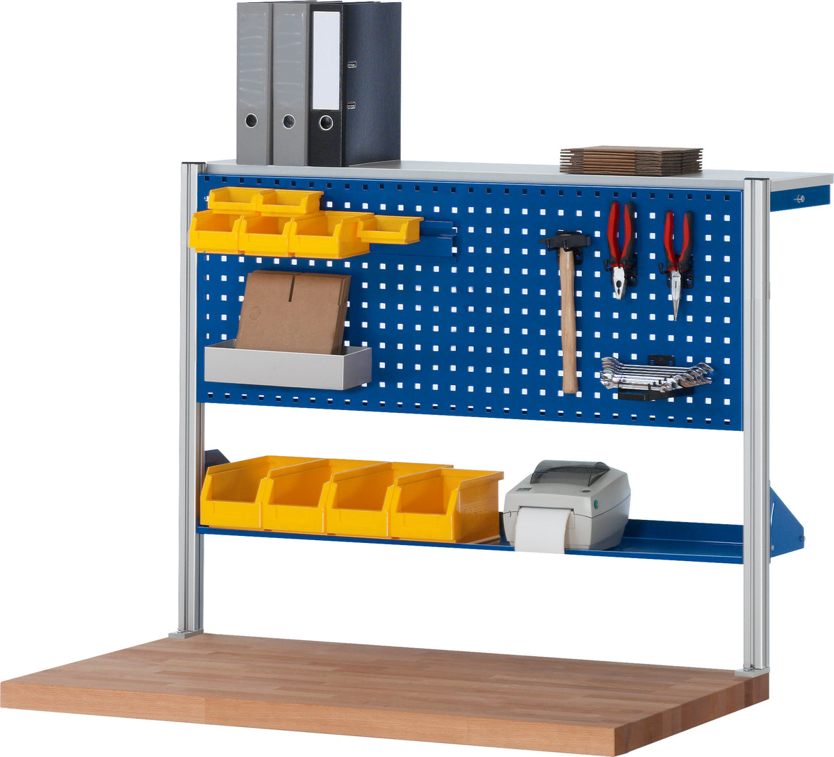 Industrial Workbenches with Tool Storage